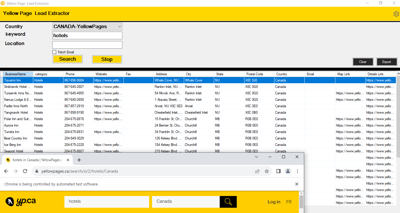 Yellow Page Lead Extractor Software by clothefobia | CodeCanyon