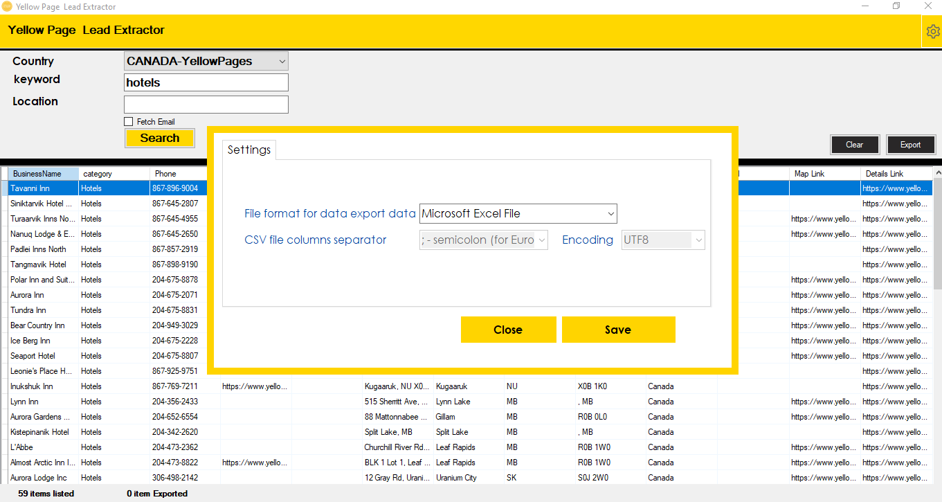 Yellow Page Lead Extractor Software by clothefobia | CodeCanyon