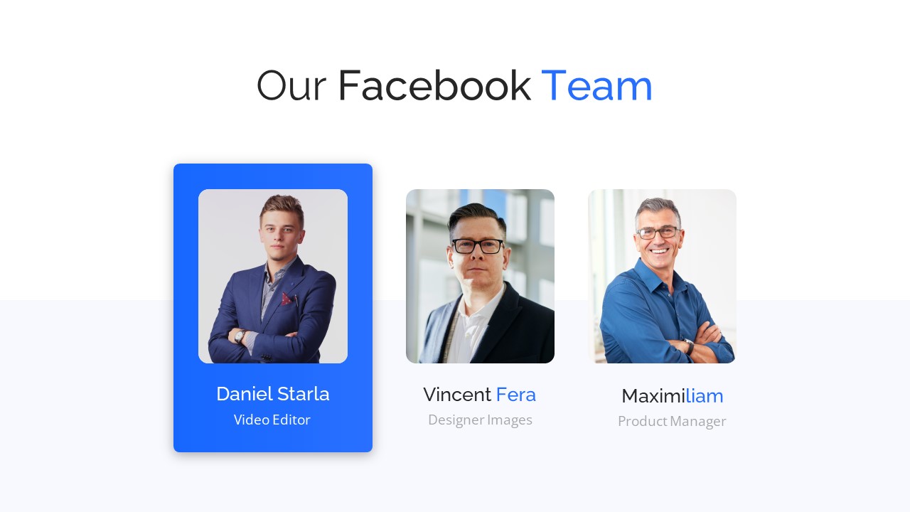 Facebook Social Media Google Slides Template, Presentation Templates