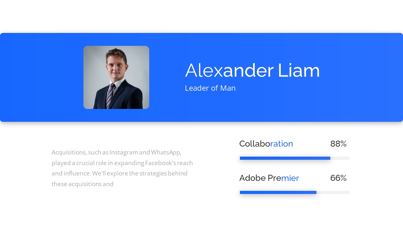 Facebook Social Media Google Slides Template, Presentation Templates