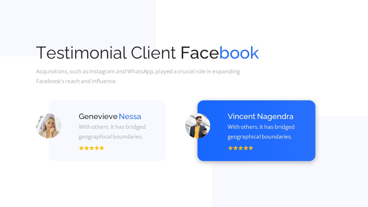 Facebook Social Media Google Slides Template, Presentation Templates