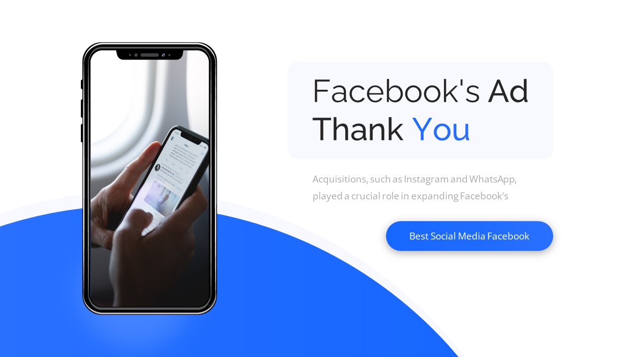 Facebook Social Media Google Slides Template, Presentation Templates