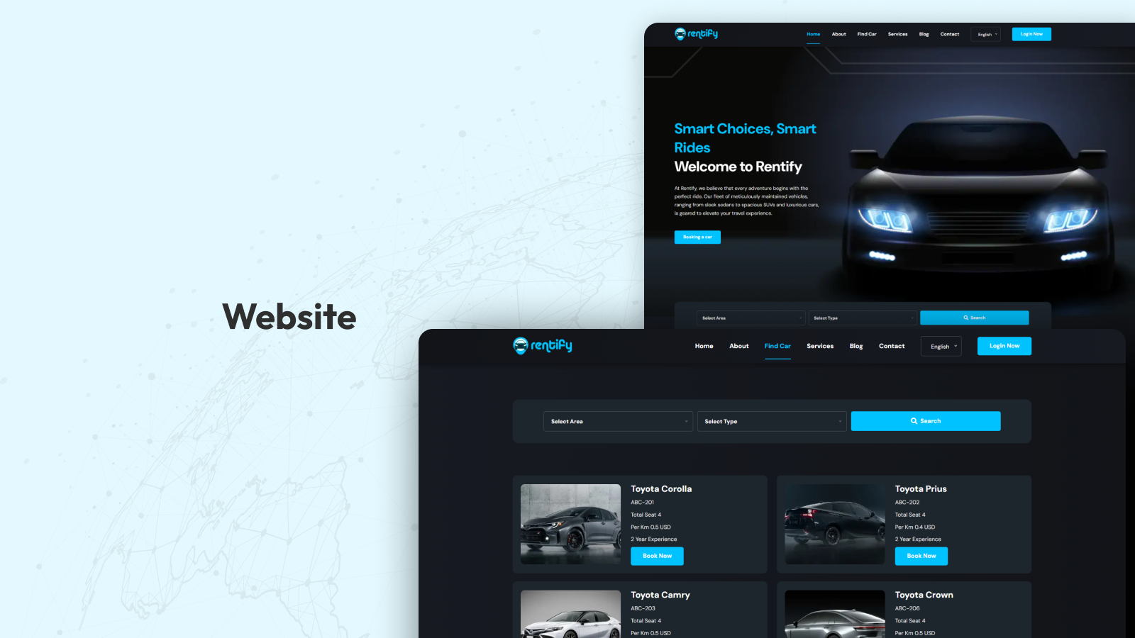 Rentify - Online Car Rental Booking System Full Solution by AppDevsX