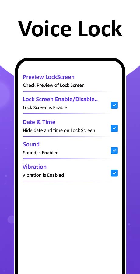 Voice Lock - Pin Pattern - Speak to Unlock - Screen Lock - Smart Voice ...