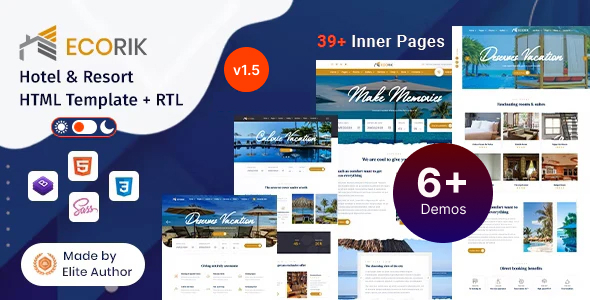 Ecorik - Hotel & Resort Bootstrap 5 Template by EnvyTheme | ThemeForest