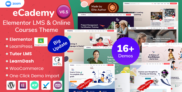 eCademy - Education LMS & Online Coaching Courses WordPress Theme by ...