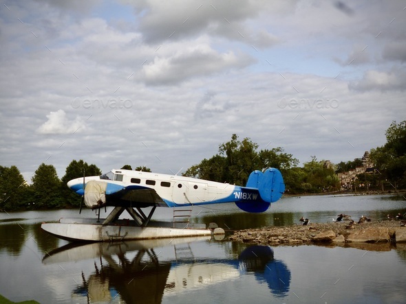Plane at a lake Stock Photo by Danibaal | PhotoDune