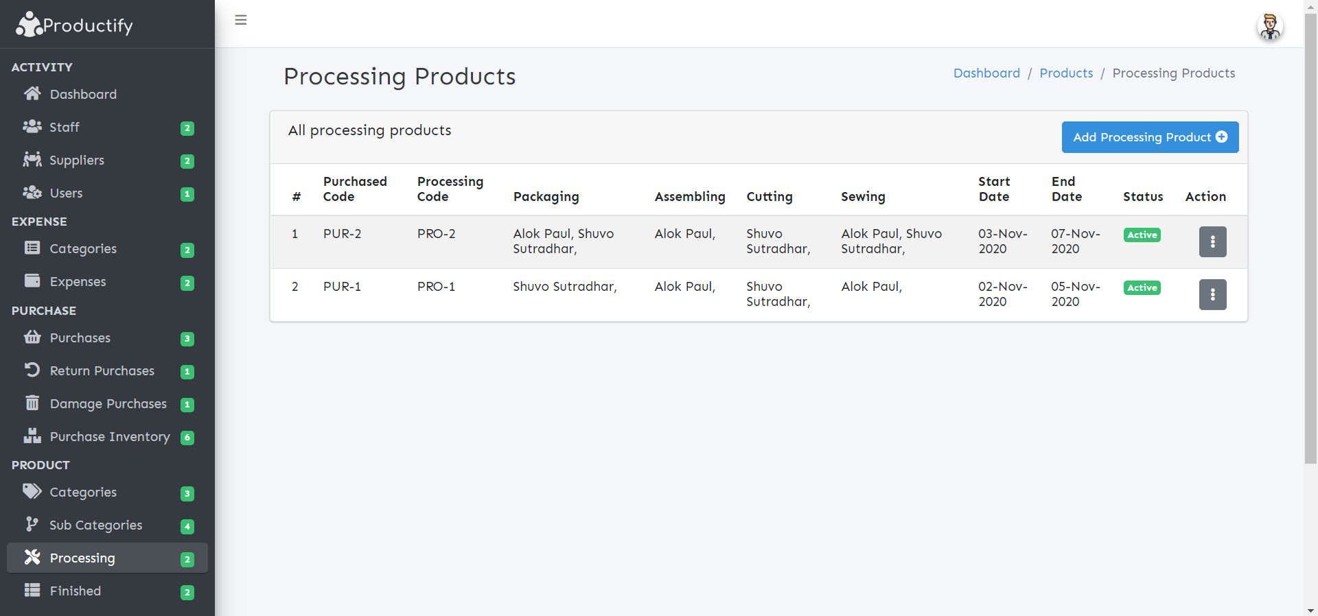 Productify::Production Management System by Codeshaperbd | CodeCanyon