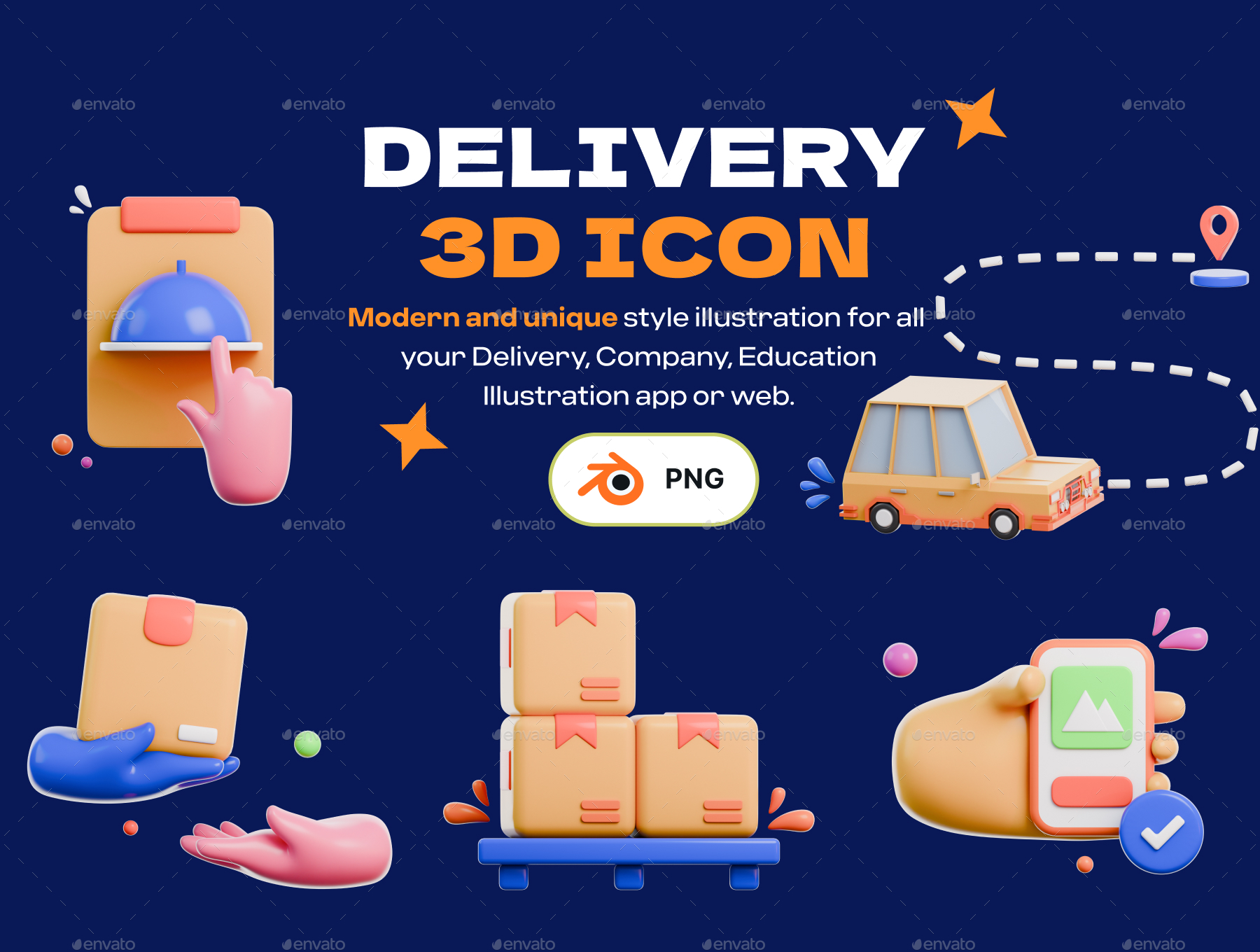 DELIVERY 3D ICON PACK, Graphics | GraphicRiver