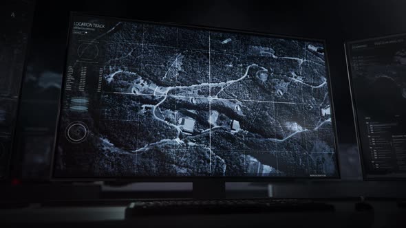 Analyzing Map Of Military Base In Advanced Software To Get Location ...