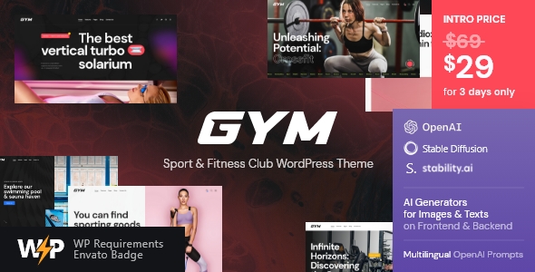 GYM | Sport & Fitness Club WordPress Theme by axiomthemes | ThemeForest