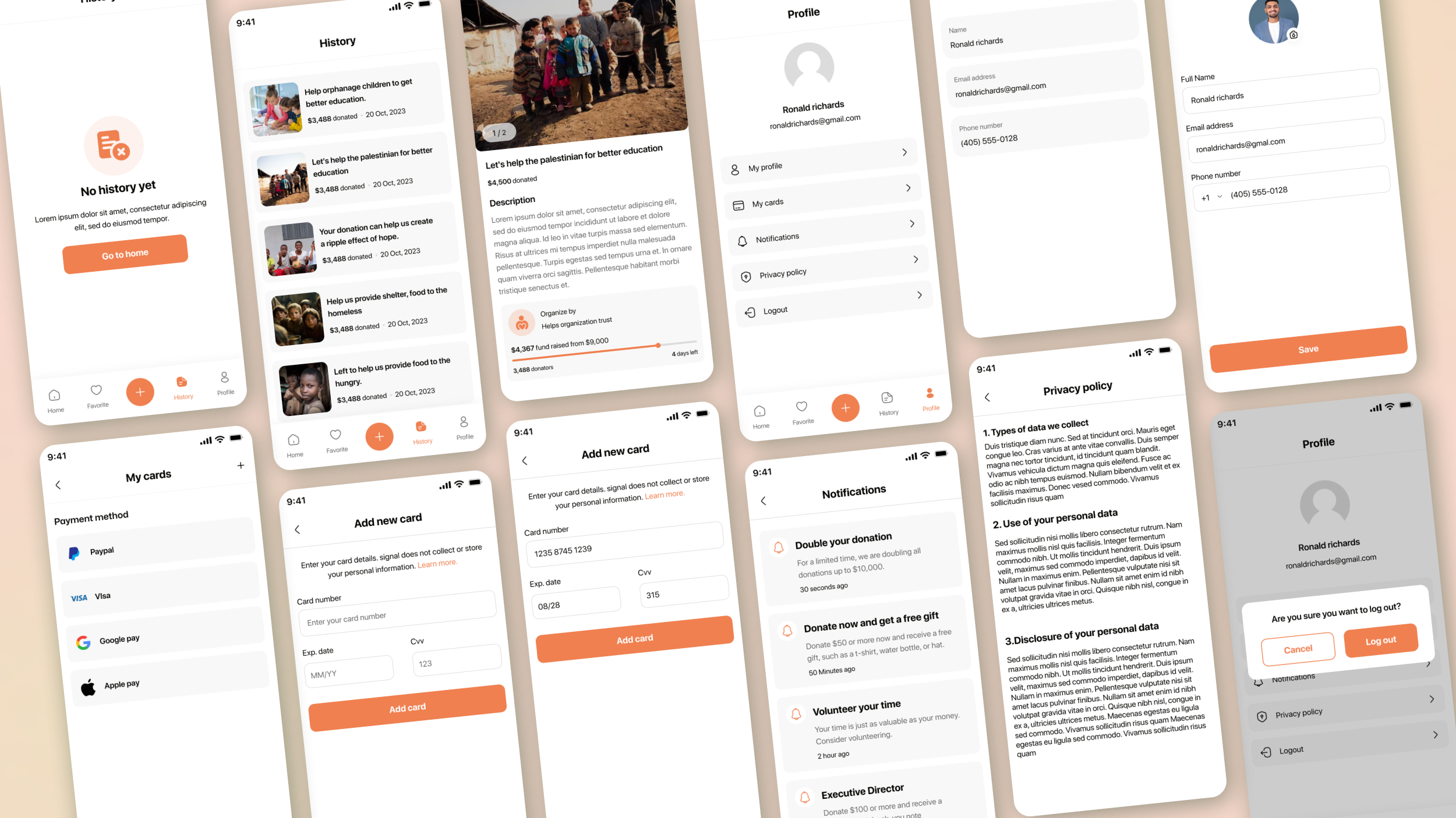 CaringHandsApp template : Charity App in Flutter (Android, iOS) | SupportStream App by ...