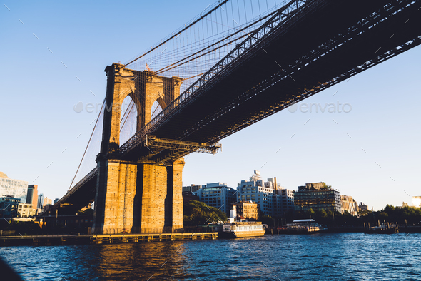 From below suspension stone bridge Stock Photo by GaudiLab | PhotoDune