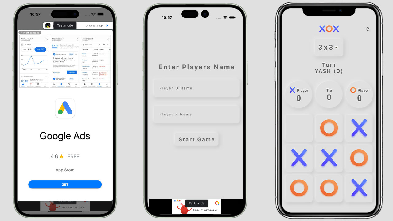 Xox Tic Tac Toe Flutter Game With Admob By Diversitythemes Codecanyon