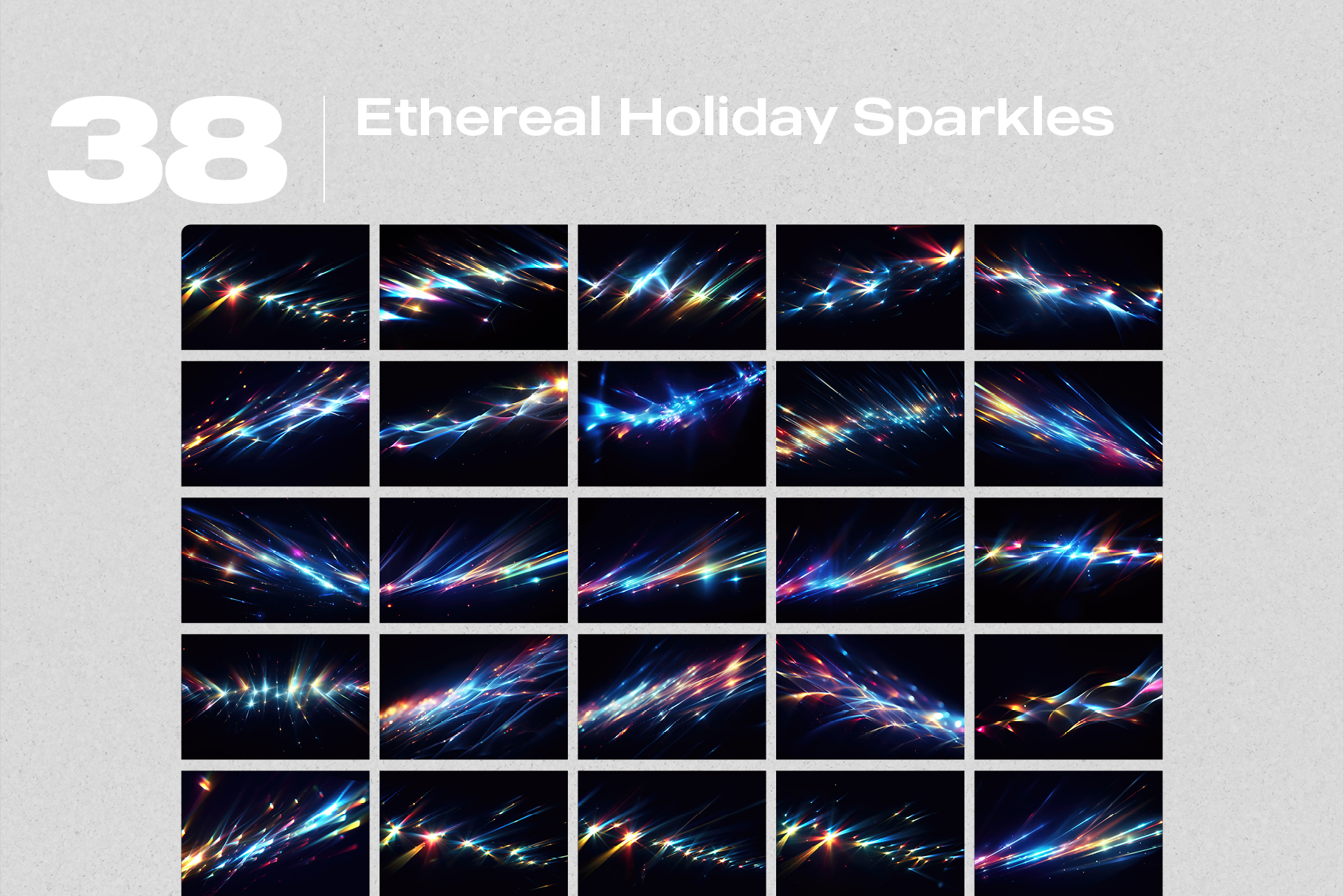 38 Ethereal Holiday Sparkles Effect Photo Overlays, Add-ons | GraphicRiver