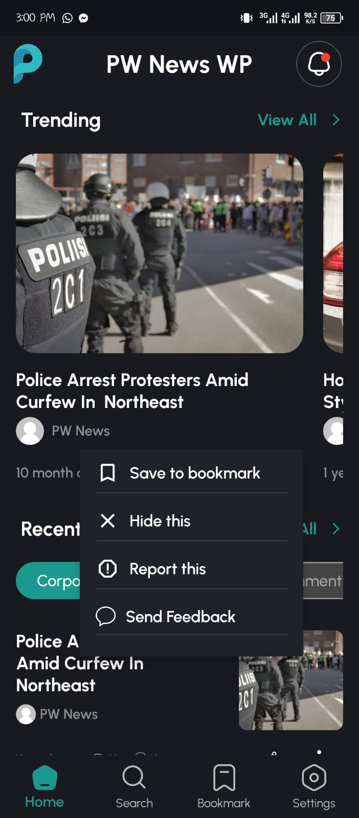 PW News WP - Wordpress Flutter News App by programming_wormhole ...