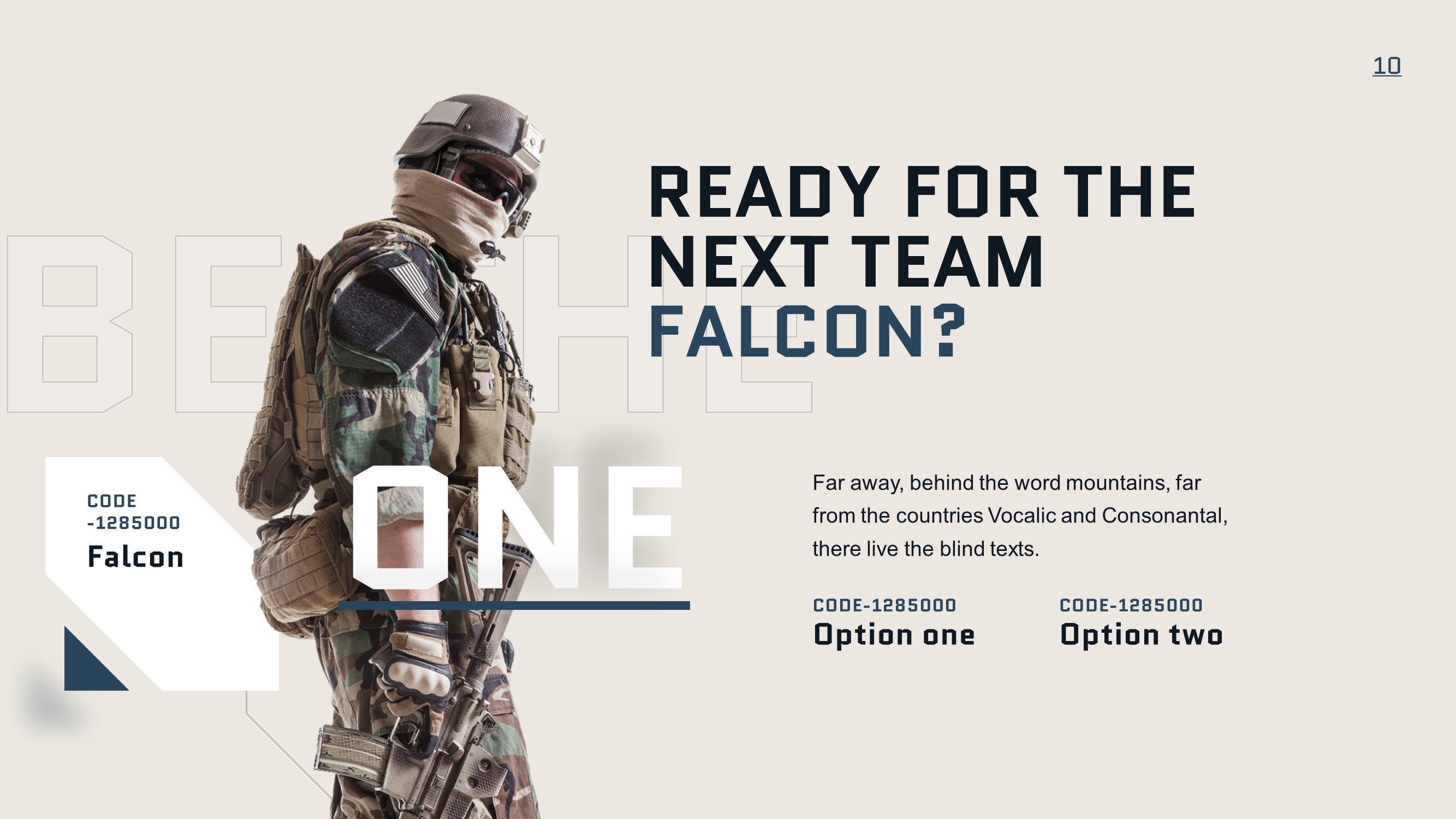 Delta One Military PowerPoint Template, Presentation Templates ...