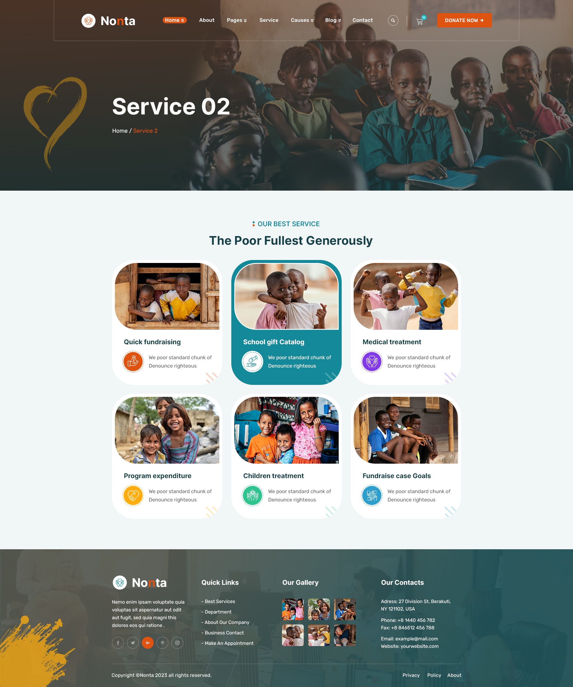 Nonta - Charity & Nonprofit Figma Template. by Deferen | ThemeForest