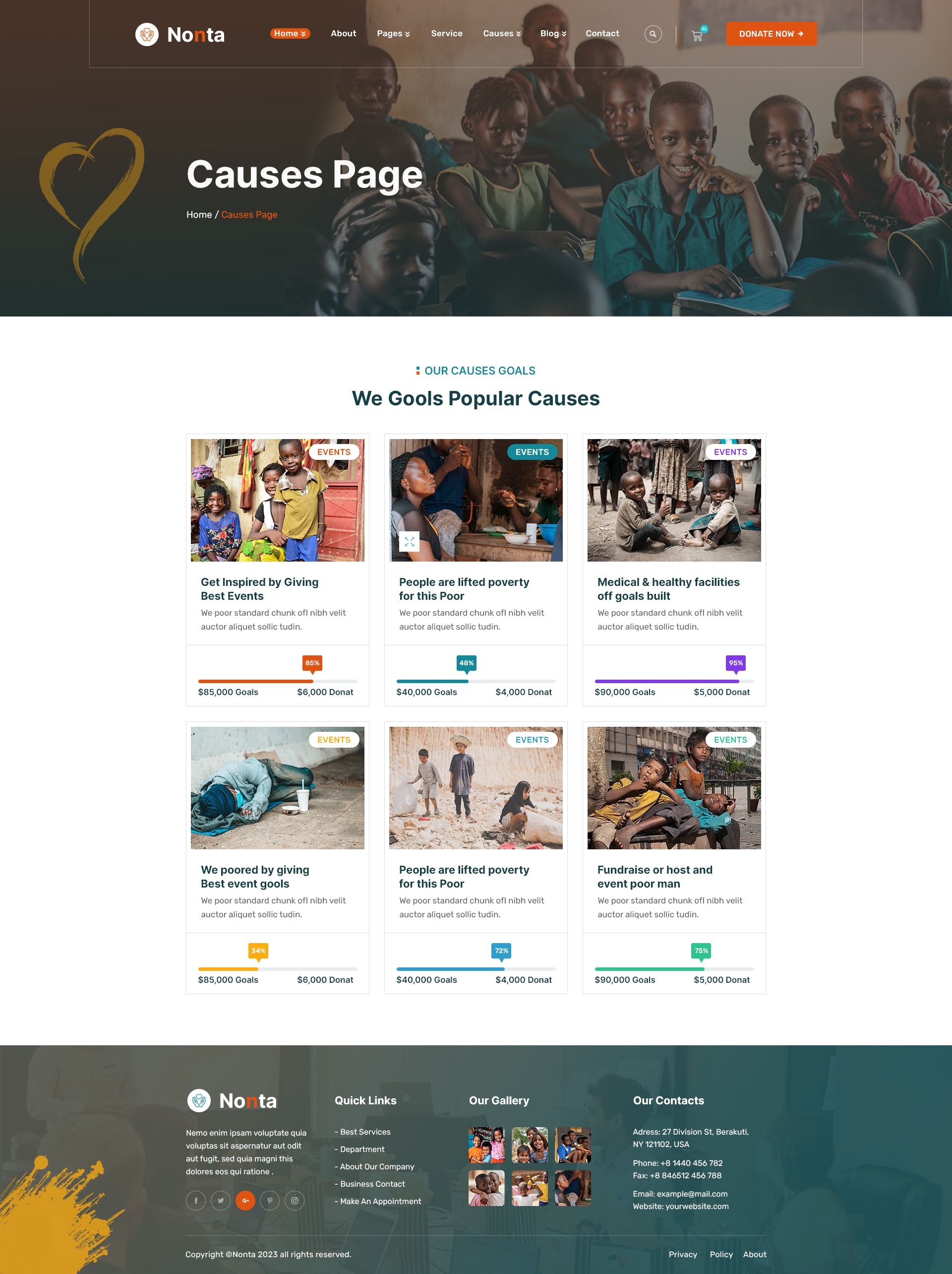 Nonta - Charity & Nonprofit Figma Template. by Deferen | ThemeForest