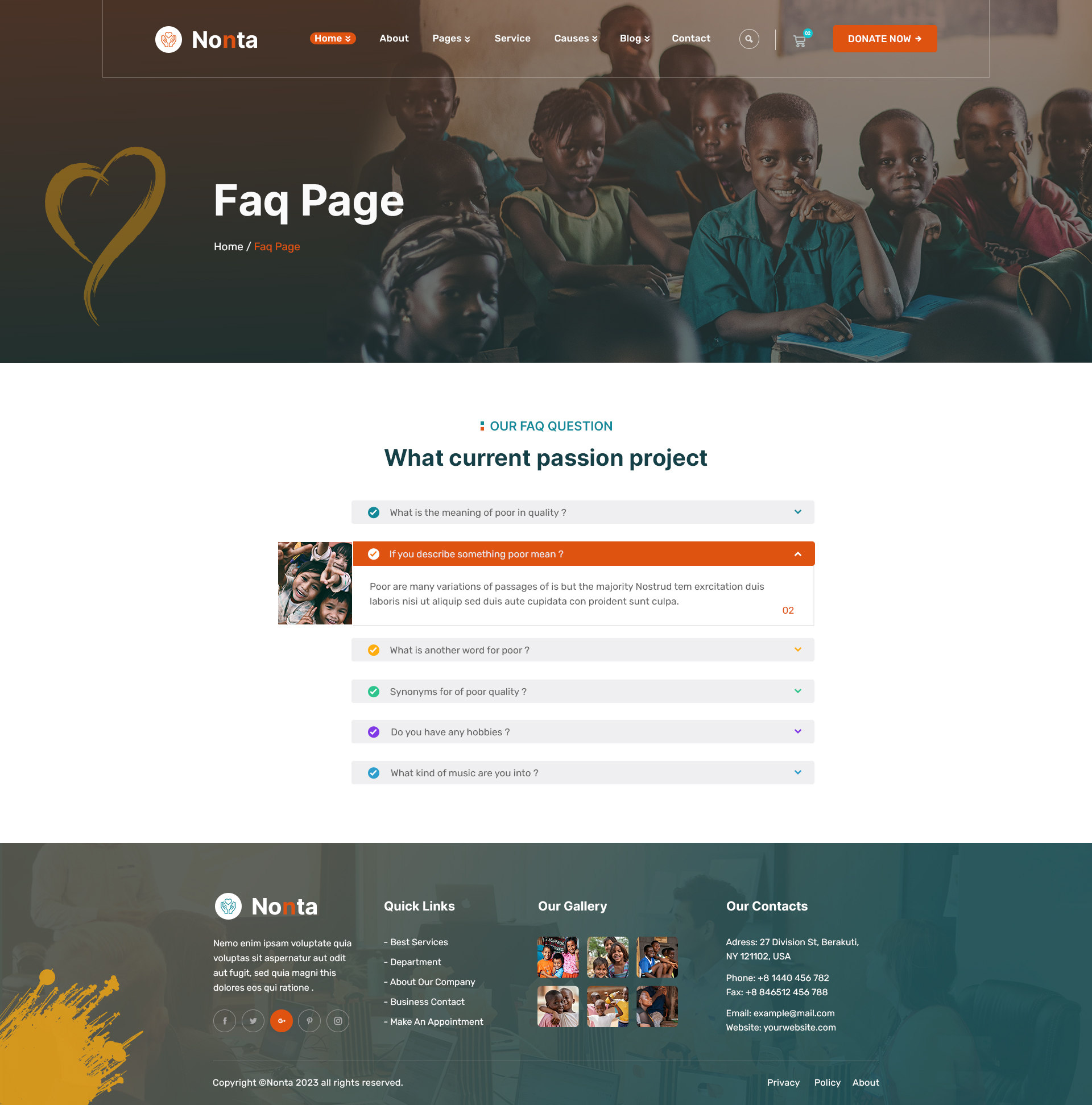 Nonta - Charity & Nonprofit Figma Template. by Deferen | ThemeForest