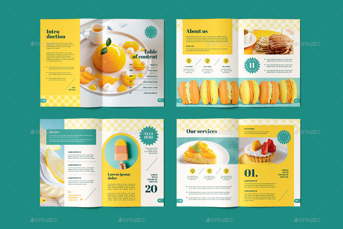 Bakery Company Profile, Print Templates | GraphicRiver