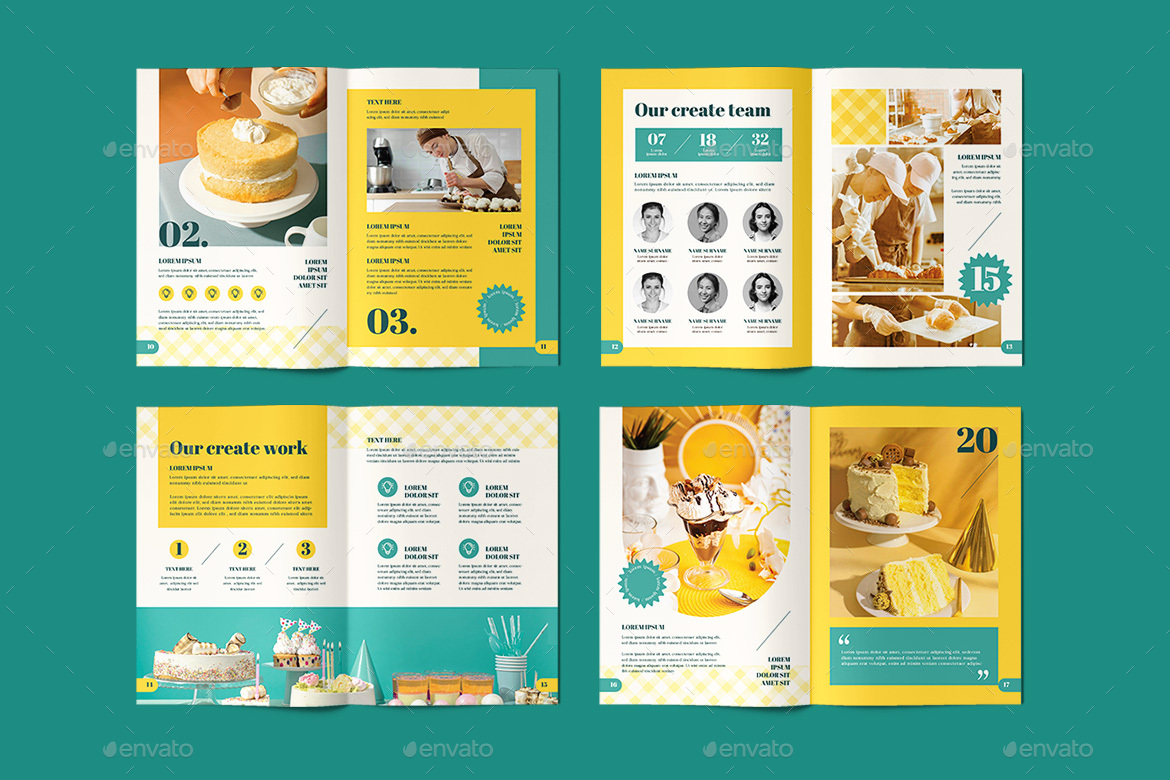Bakery Company Profile, Print Templates | GraphicRiver