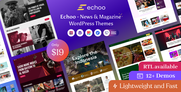 Echoo - News Magazine WordPress Theme + RTL by reacthemes | ThemeForest