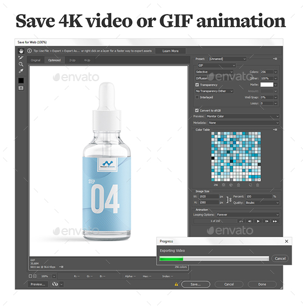 Dropper Bottle Animated Mockup, Graphics | GraphicRiver