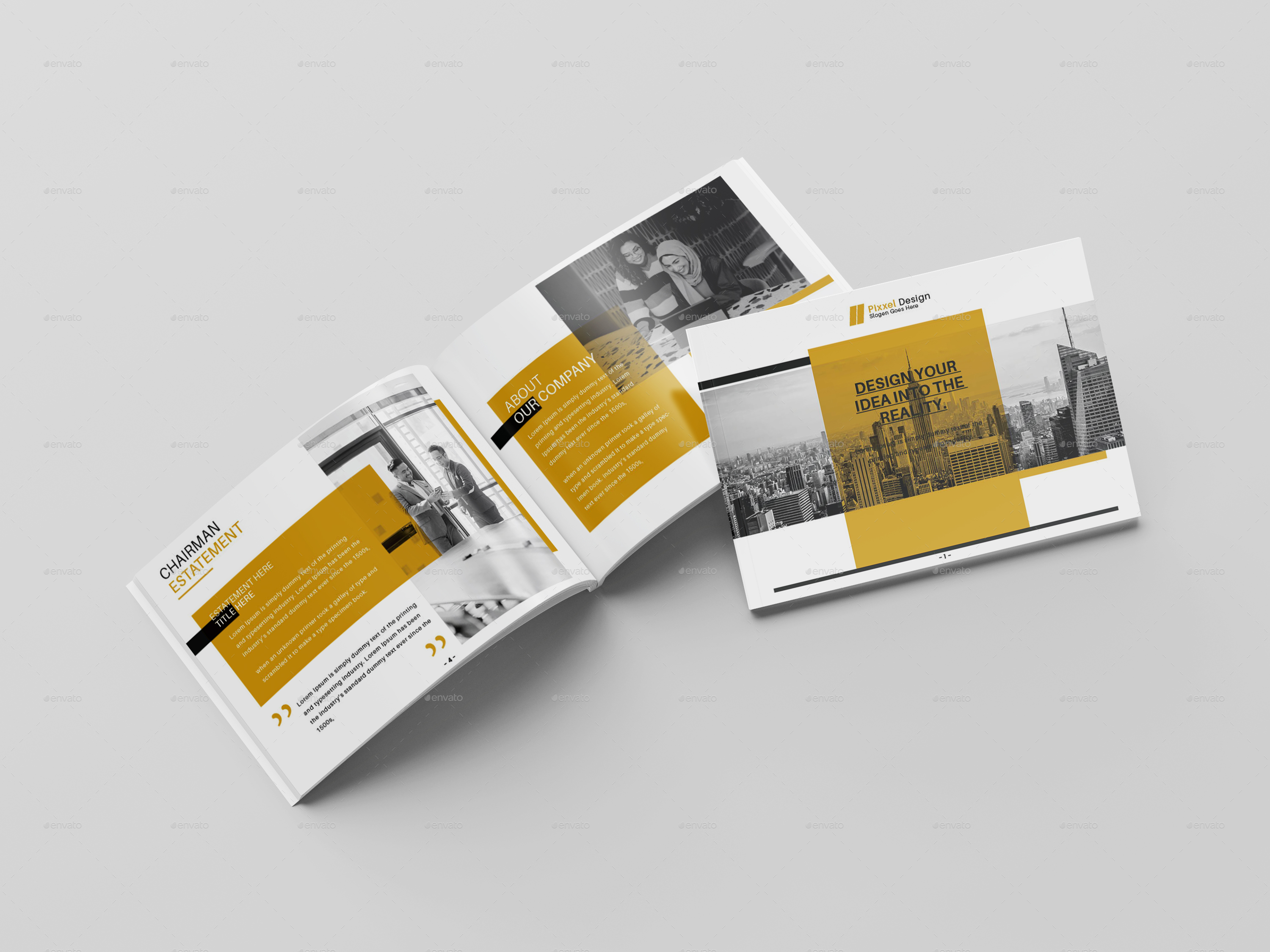 Landscape Brochure Template, Print Templates | GraphicRiver