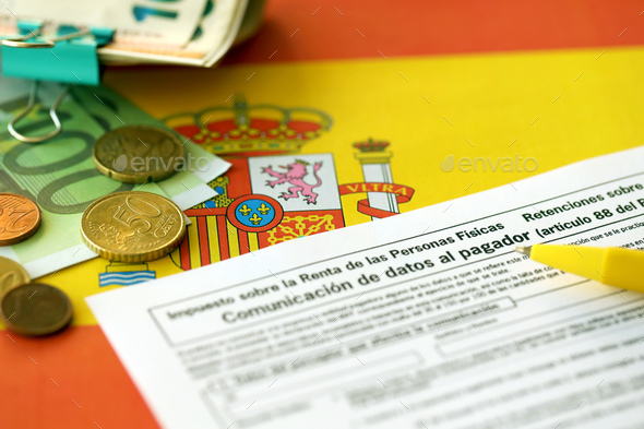 Modelo 145 spanish tax form dedicated to personal income tax IRPF Stock ...