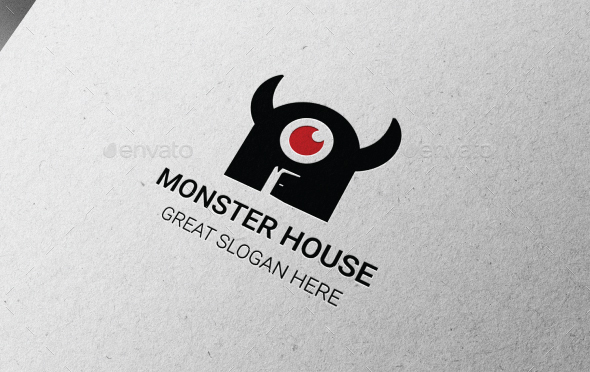 Monster House Logo, Logo Templates | GraphicRiver