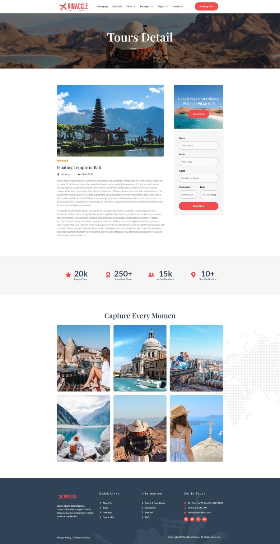 Pinnacle - Tour and Travel Elementor Template Kit by Rometheme ...