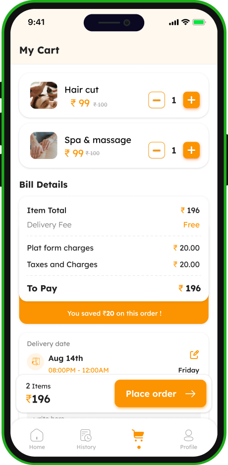 Spa and Salon Flutter UI Template Kit by mvp_minds | CodeCanyon