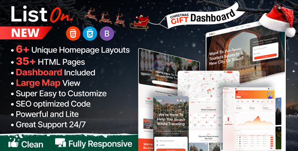 ListOn - Directory & Listing HTML Template by easital_tech | ThemeForest