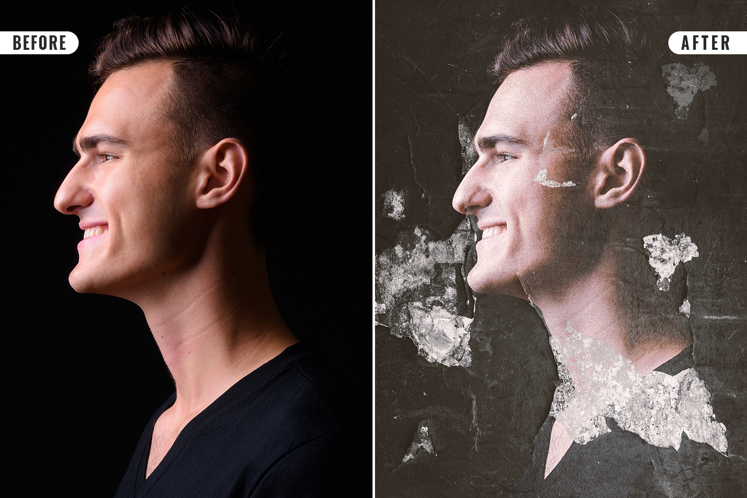 Peeling Wall Photo Effect, Add-ons | GraphicRiver