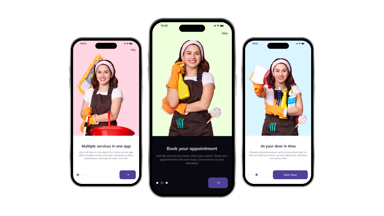 Home Helper On-Demand Service Flutter App UI Kit by thefuturelens ...