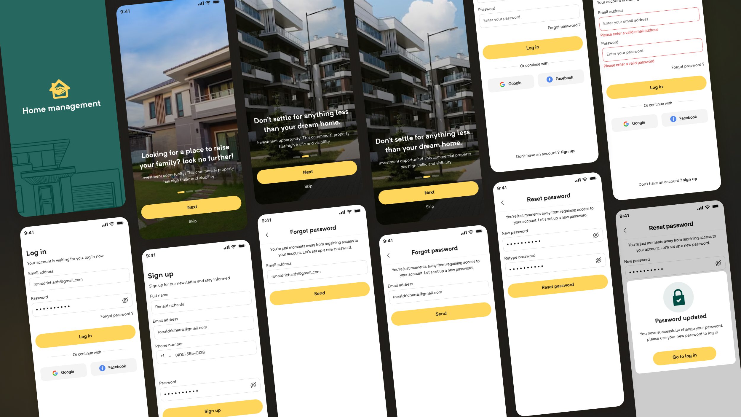 LeaseHome template: Online Property Booking App in Flutter (Android, iOS) | EasyRental App by ...