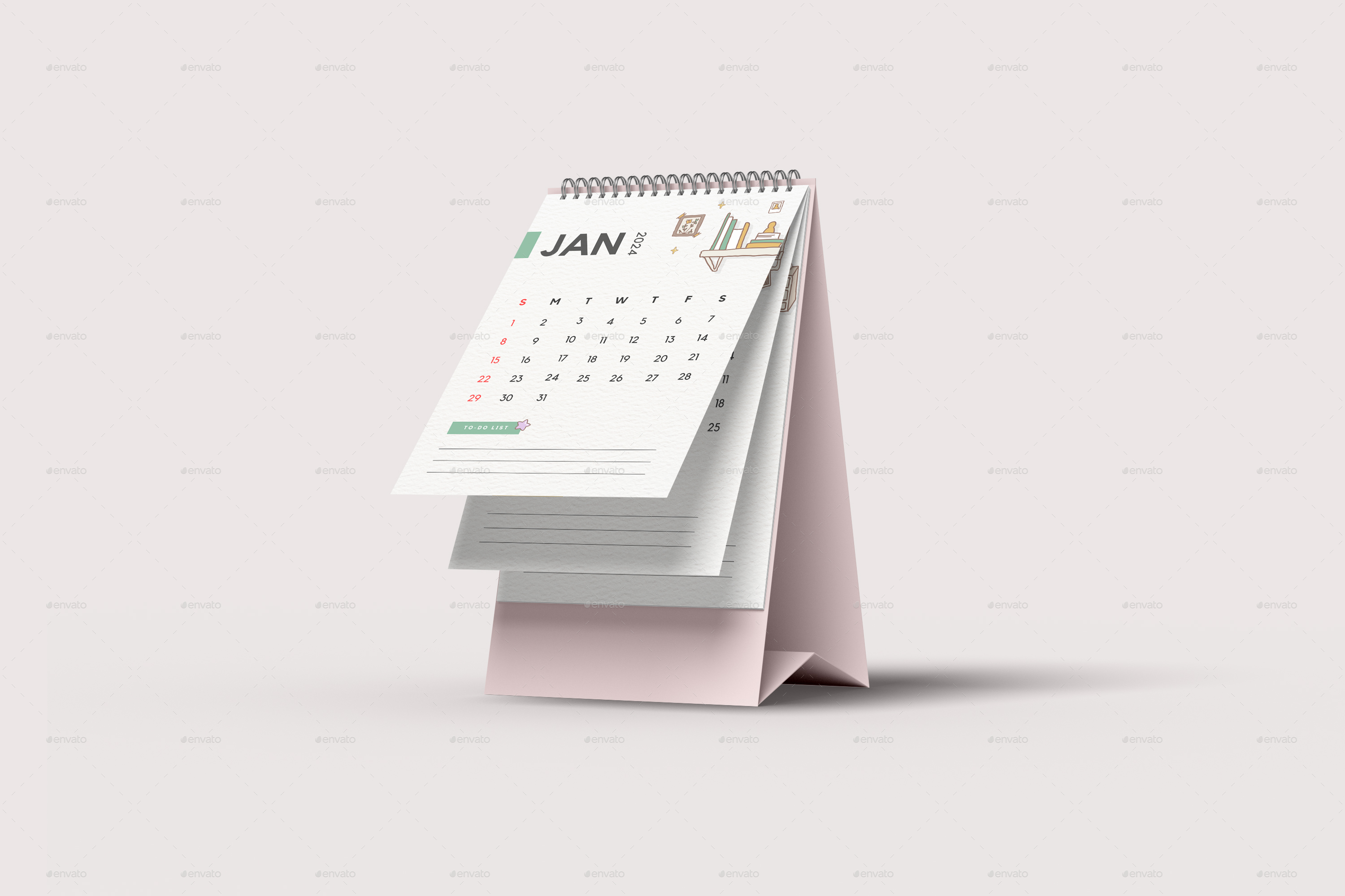Calendar Mockup, Graphics | GraphicRiver