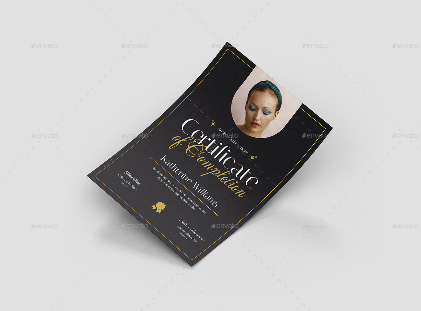 Esthetician Certificate Template, Print Templates | GraphicRiver