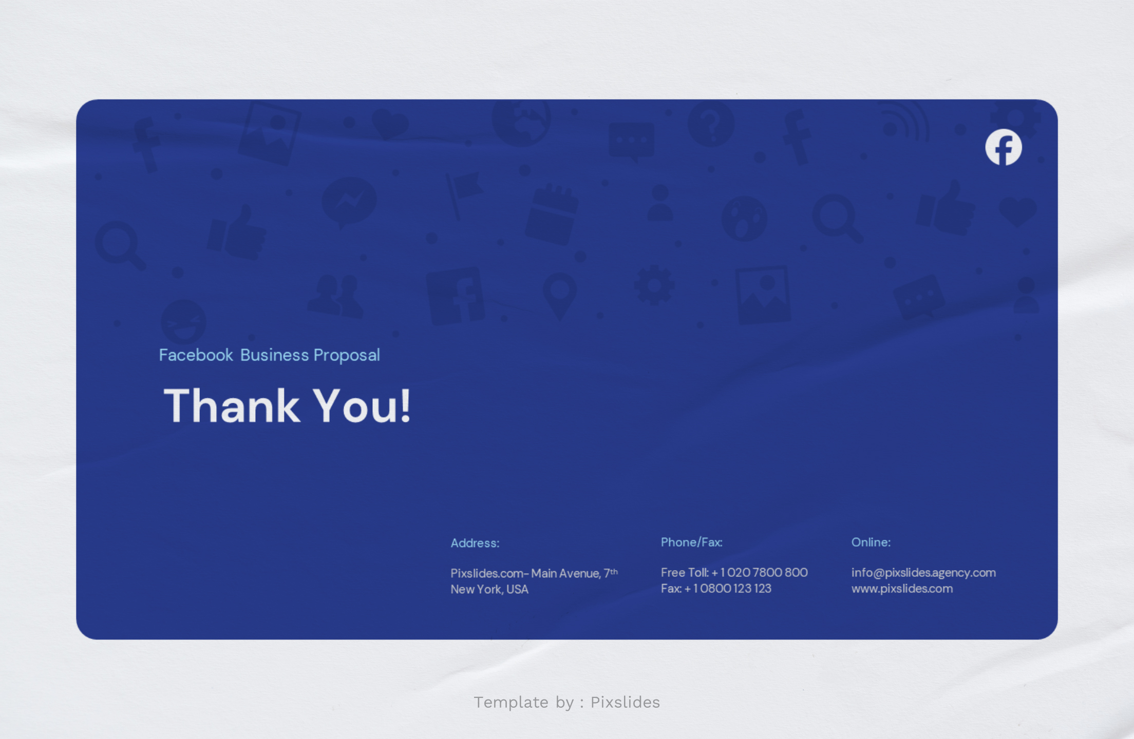 Facebook - Social Media PowerPoint Presentation Template, Presentation ...
