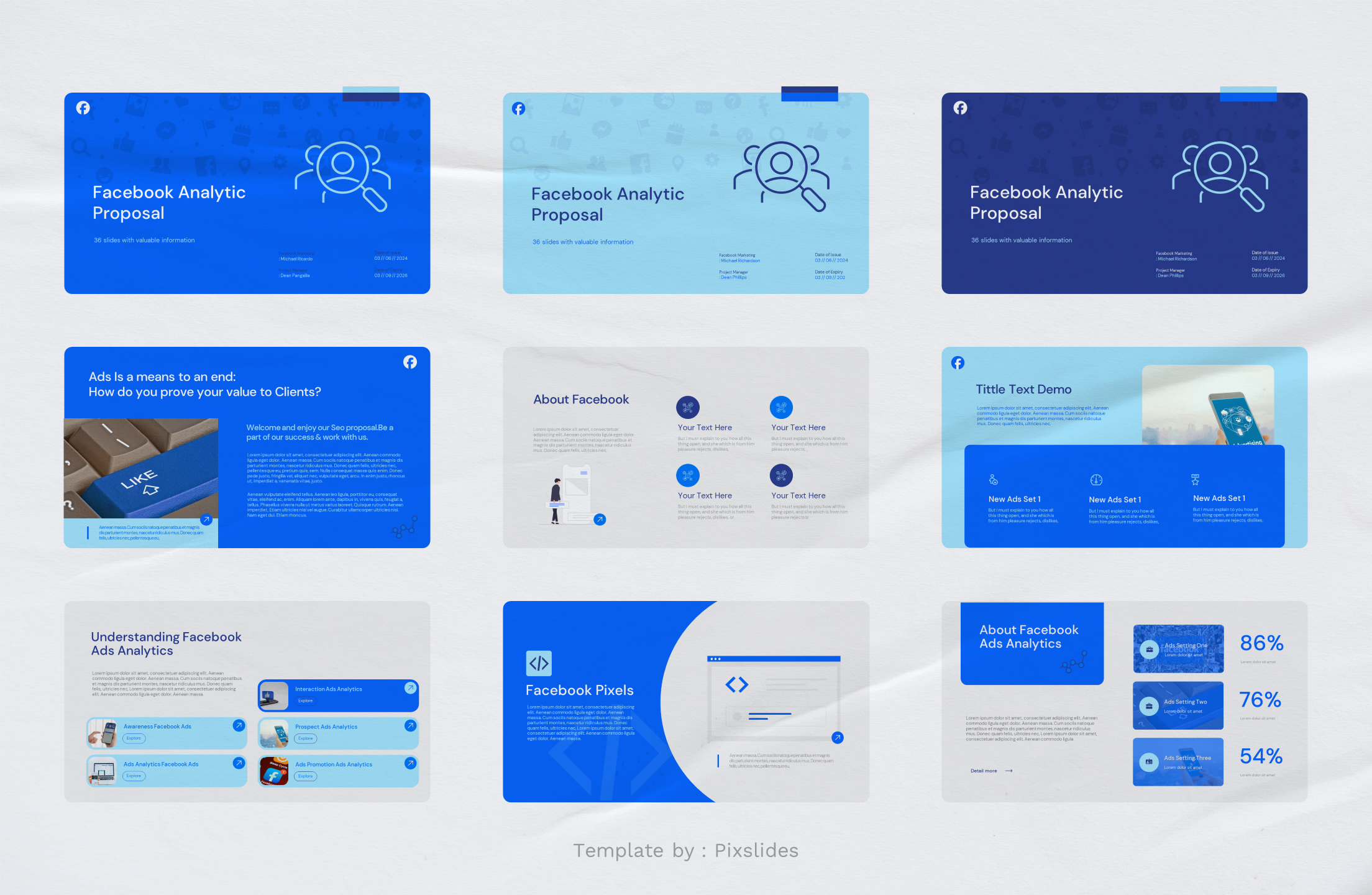 Facebook - Social Media Keynote Presentation Template, Presentation ...
