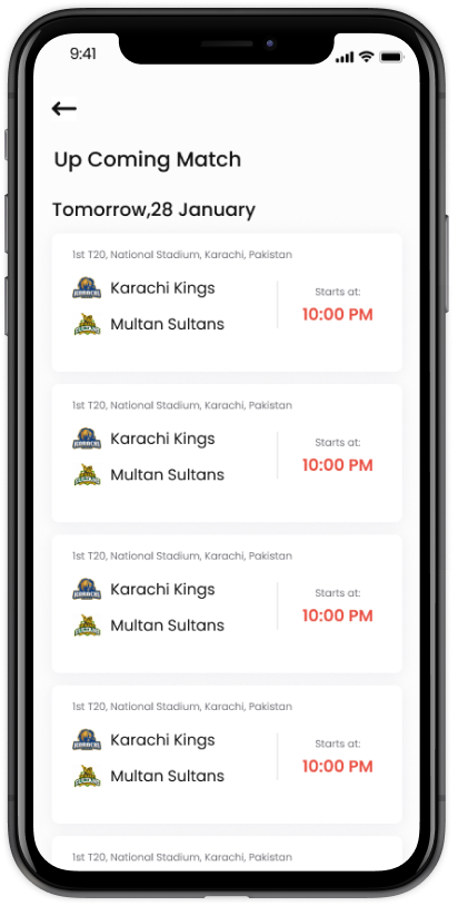 Cricket App v1.0. - Cricbuzz Clone | React Native mobile app template by slmbstore