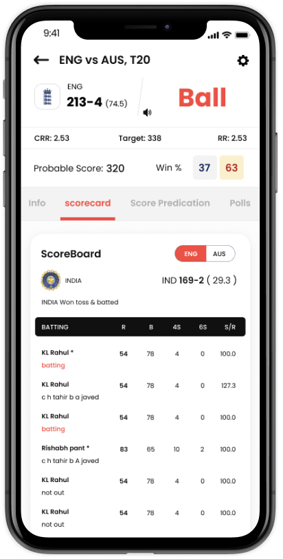 Cricket App v1.0. - Cricbuzz Clone | React Native mobile app template ...