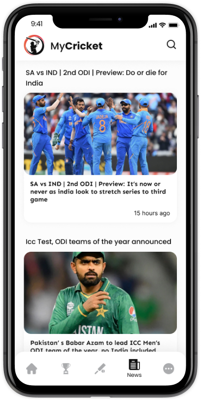 Cricket App v1.0. - Cricbuzz Clone | React Native mobile app template ...