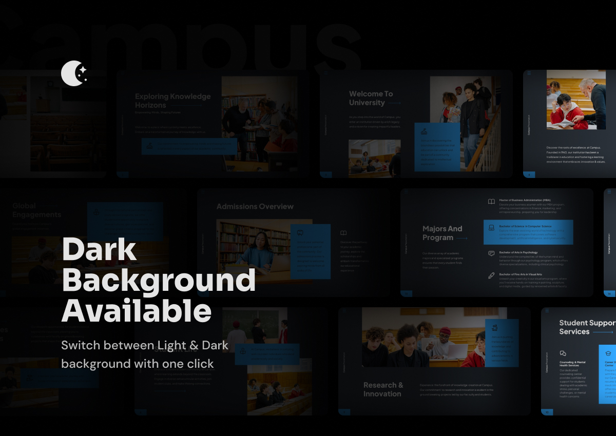Campus - University PowerPoint Presentation, Presentation Templates