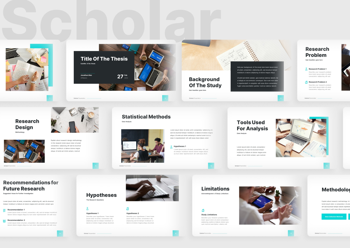 Scholar - Thesis PowerPoint Presentation, Presentation Templates ...