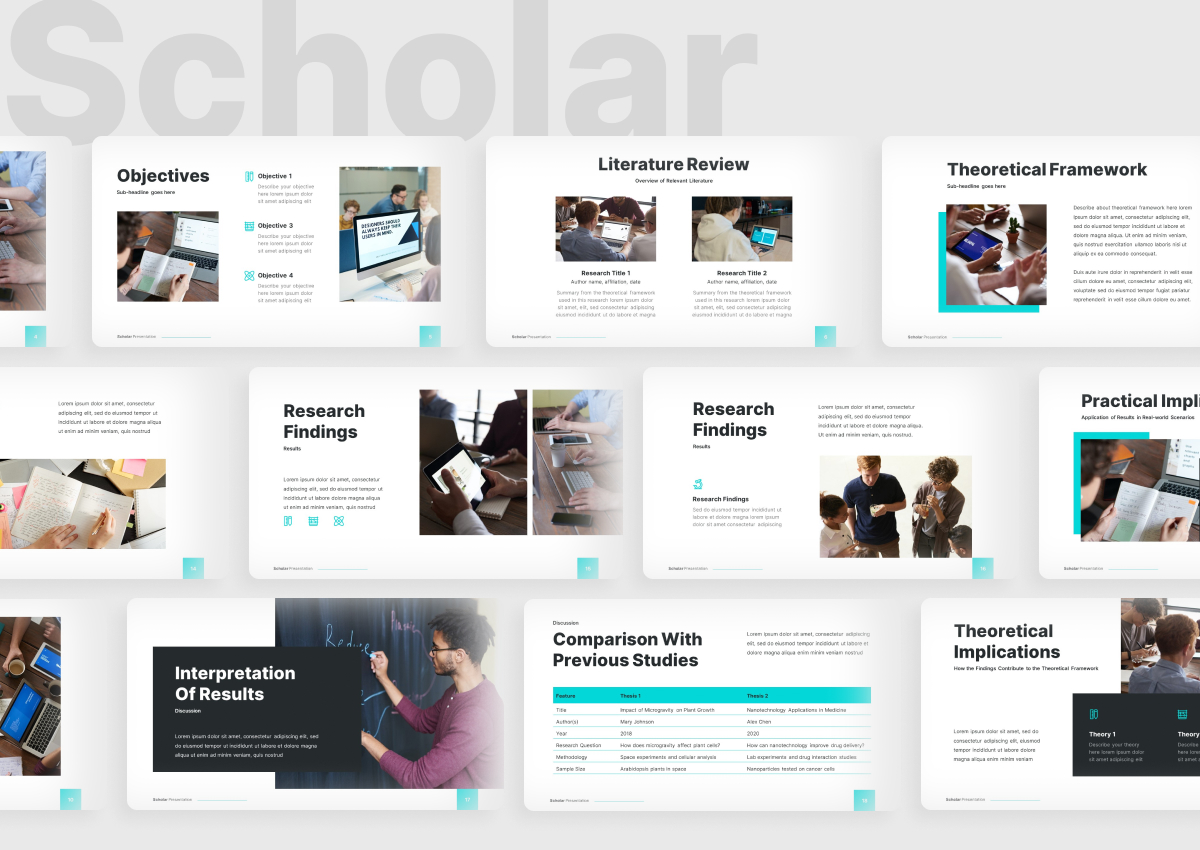 Scholar - Thesis PowerPoint Presentation, Presentation Templates ...