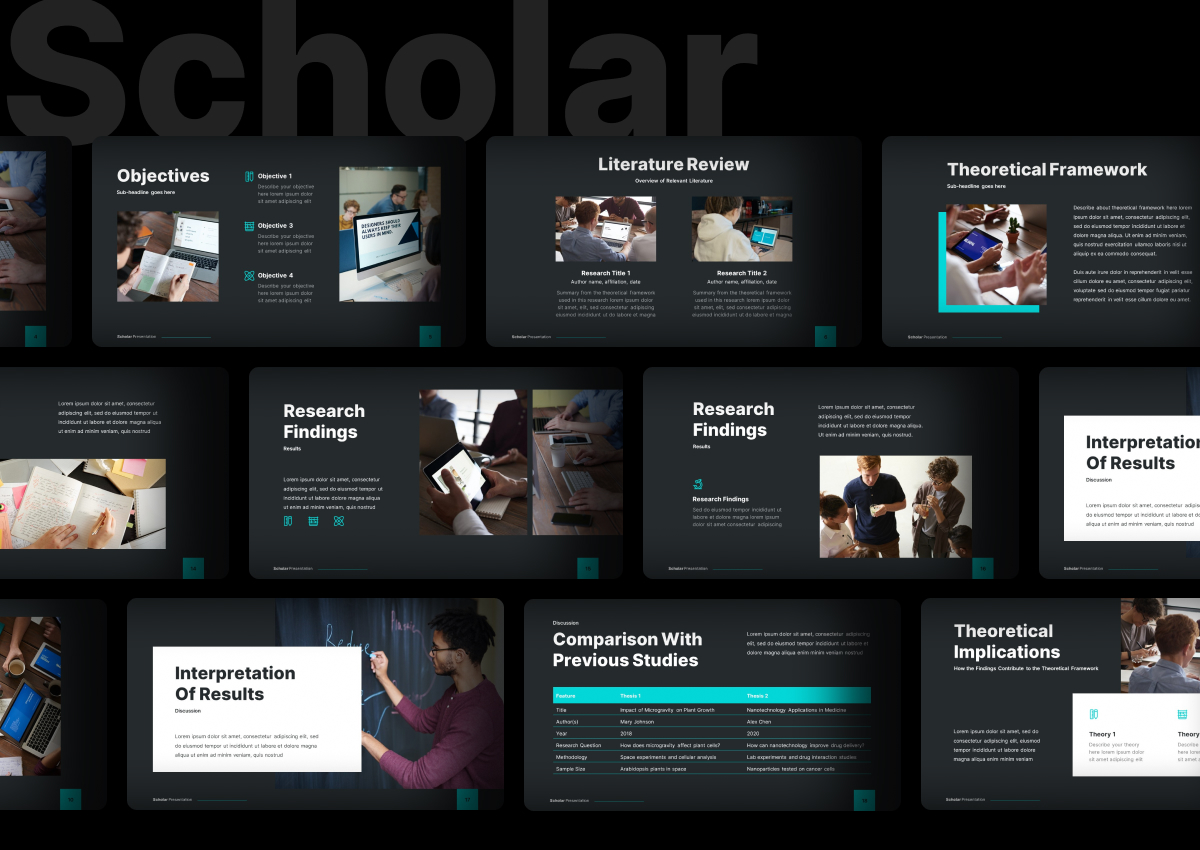 Scholar - Thesis PowerPoint Presentation, Presentation Templates ...