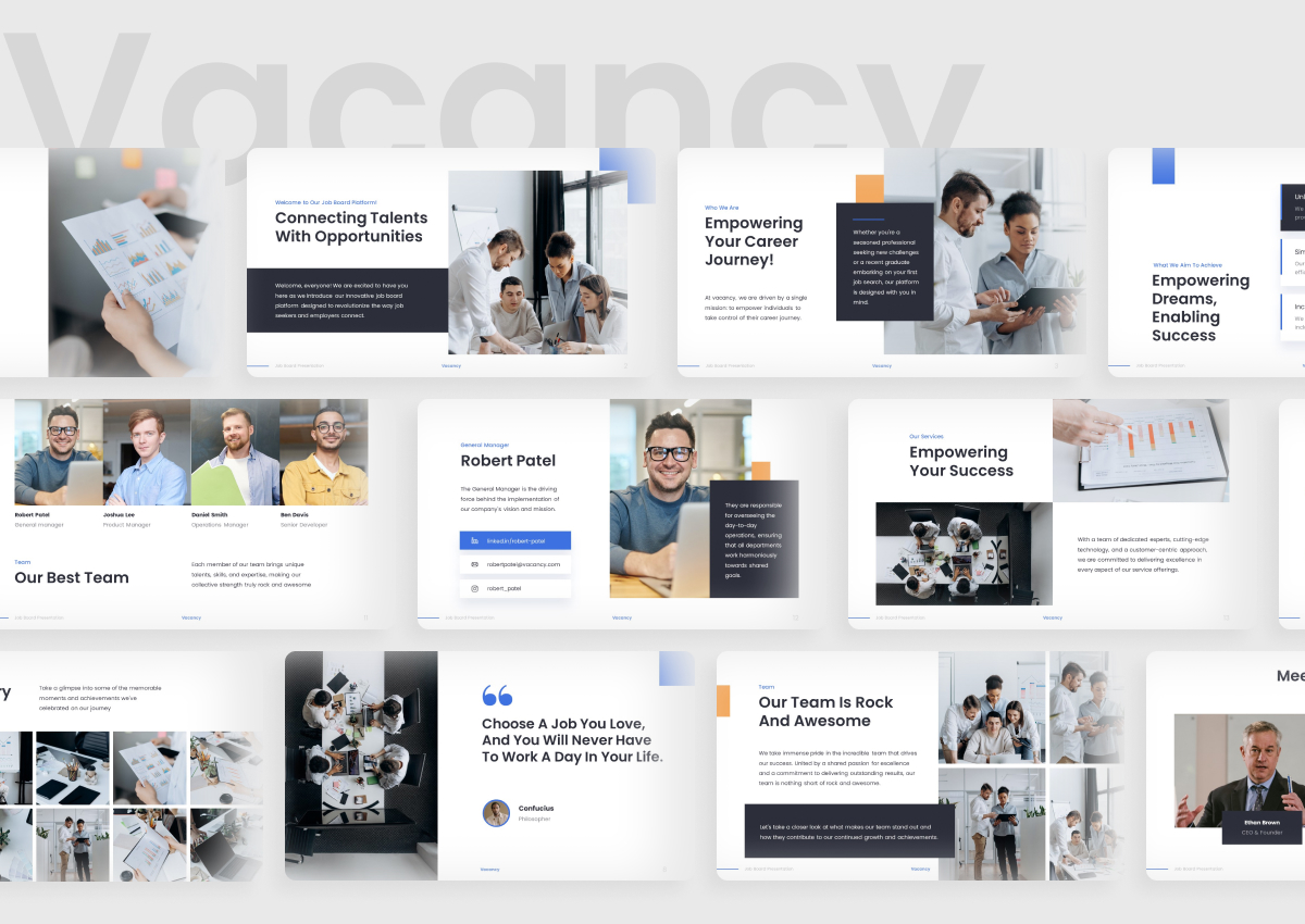 Vacancy - Job Board PowerPoint Presentation, Presentation Templates