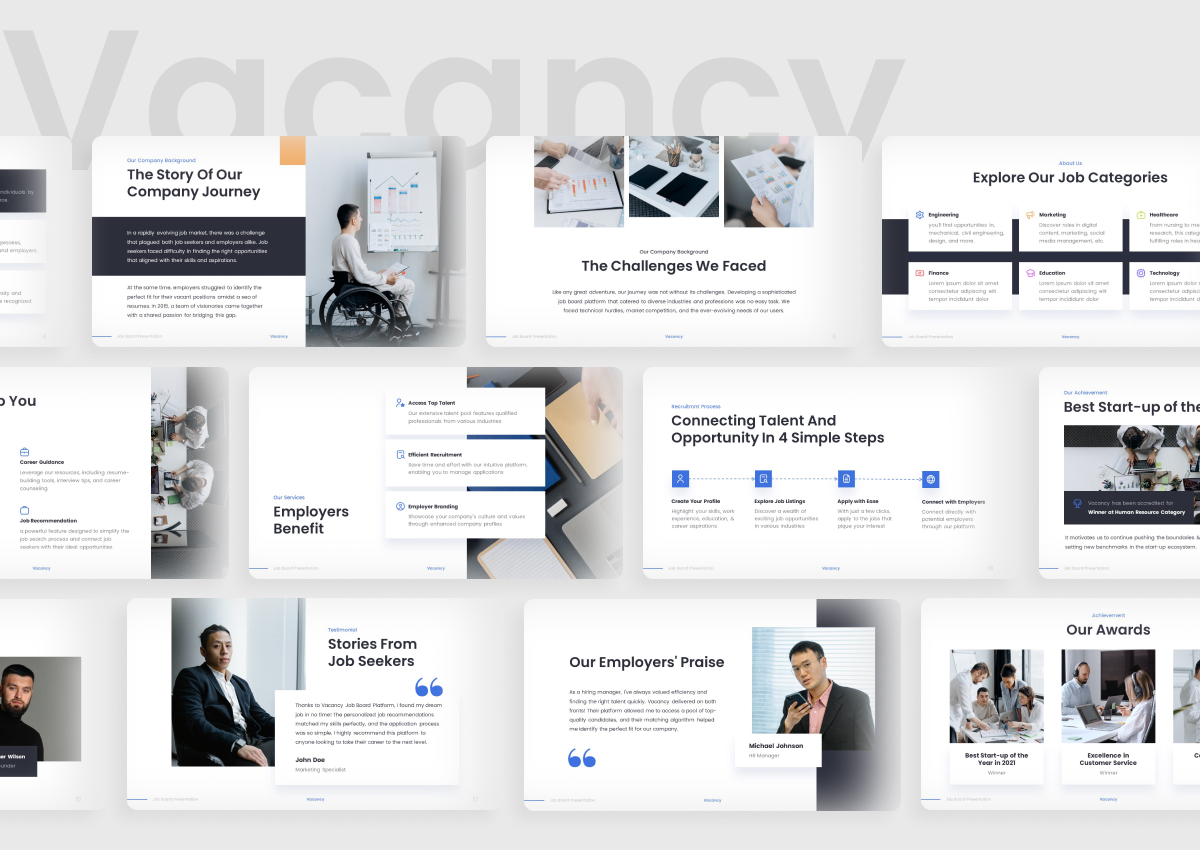 Vacancy - Job Board PowerPoint Presentation, Presentation Templates